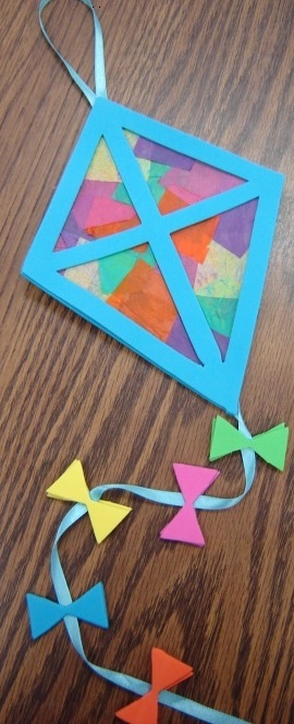 Tween Craft: Tissue Paper Kite | Kids Out and About Rochester