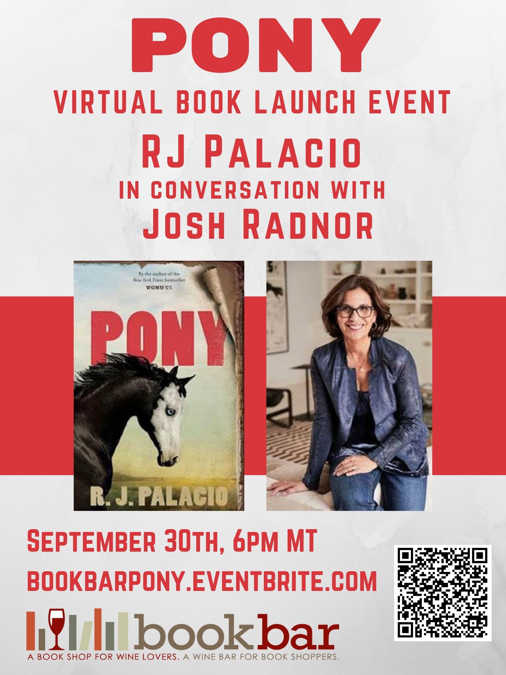 RJ Palacio Virtual Book Launch for PONY! | What’s happening in the ...