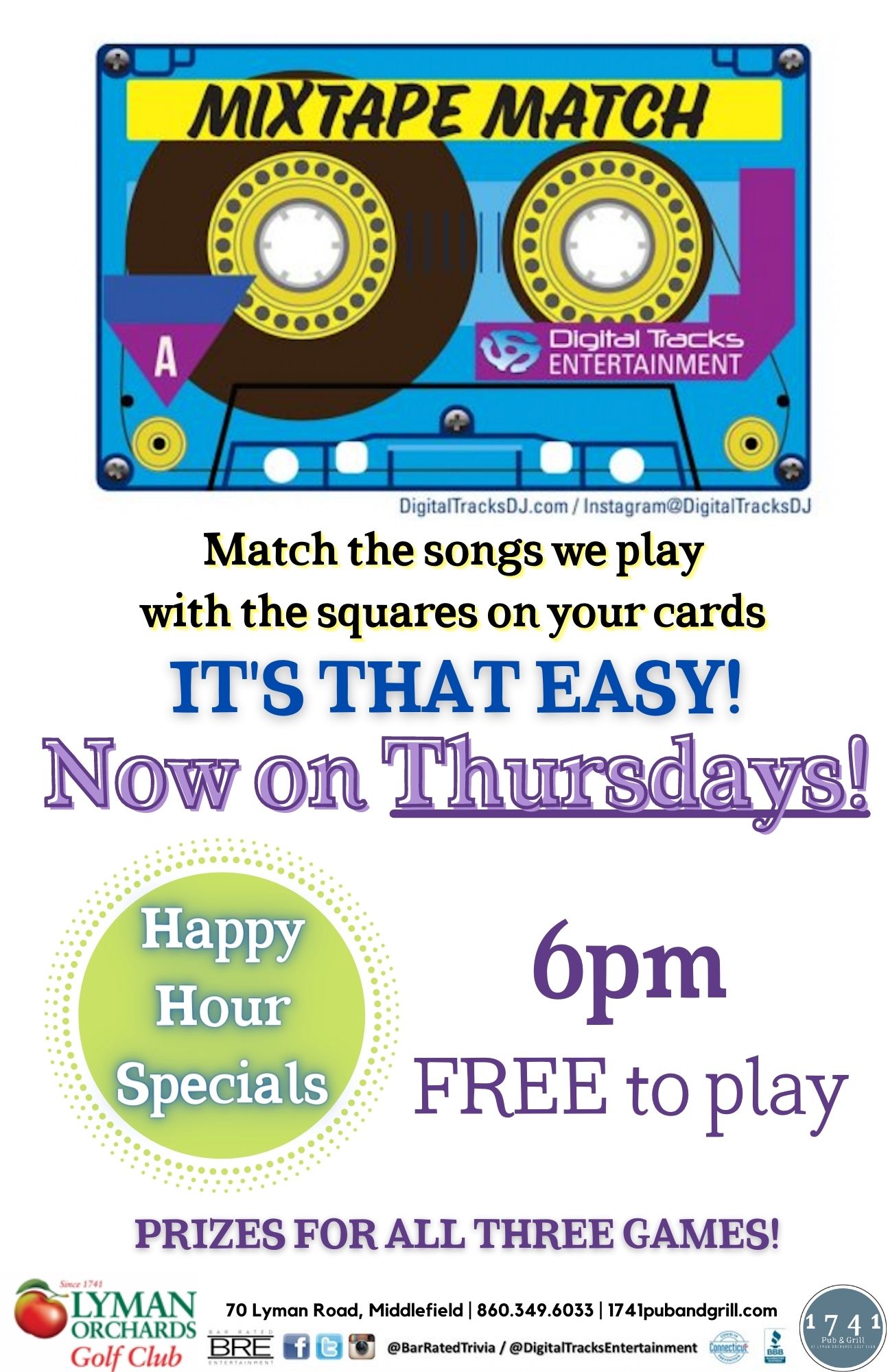 Mix Tape Match Bingo | What’s happening in Westchester