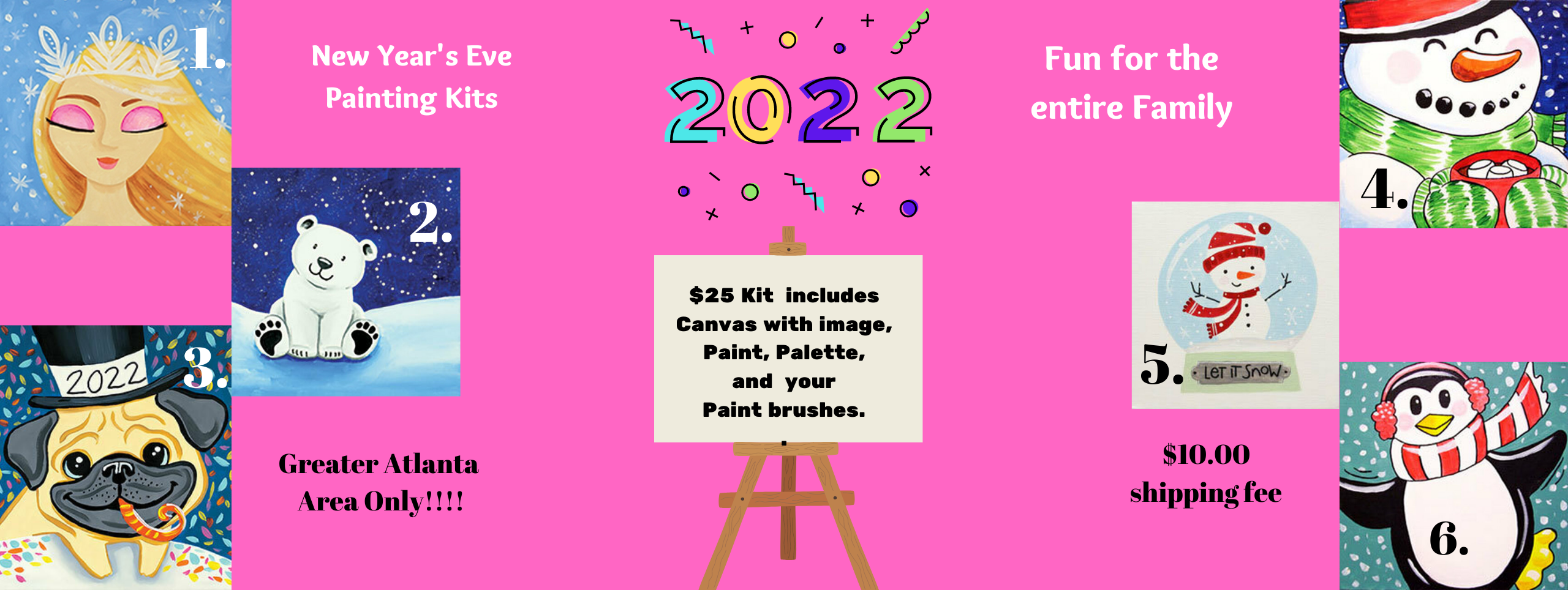 Kid's New Year's Eve Family Paint Night | What’s happening in Hartford