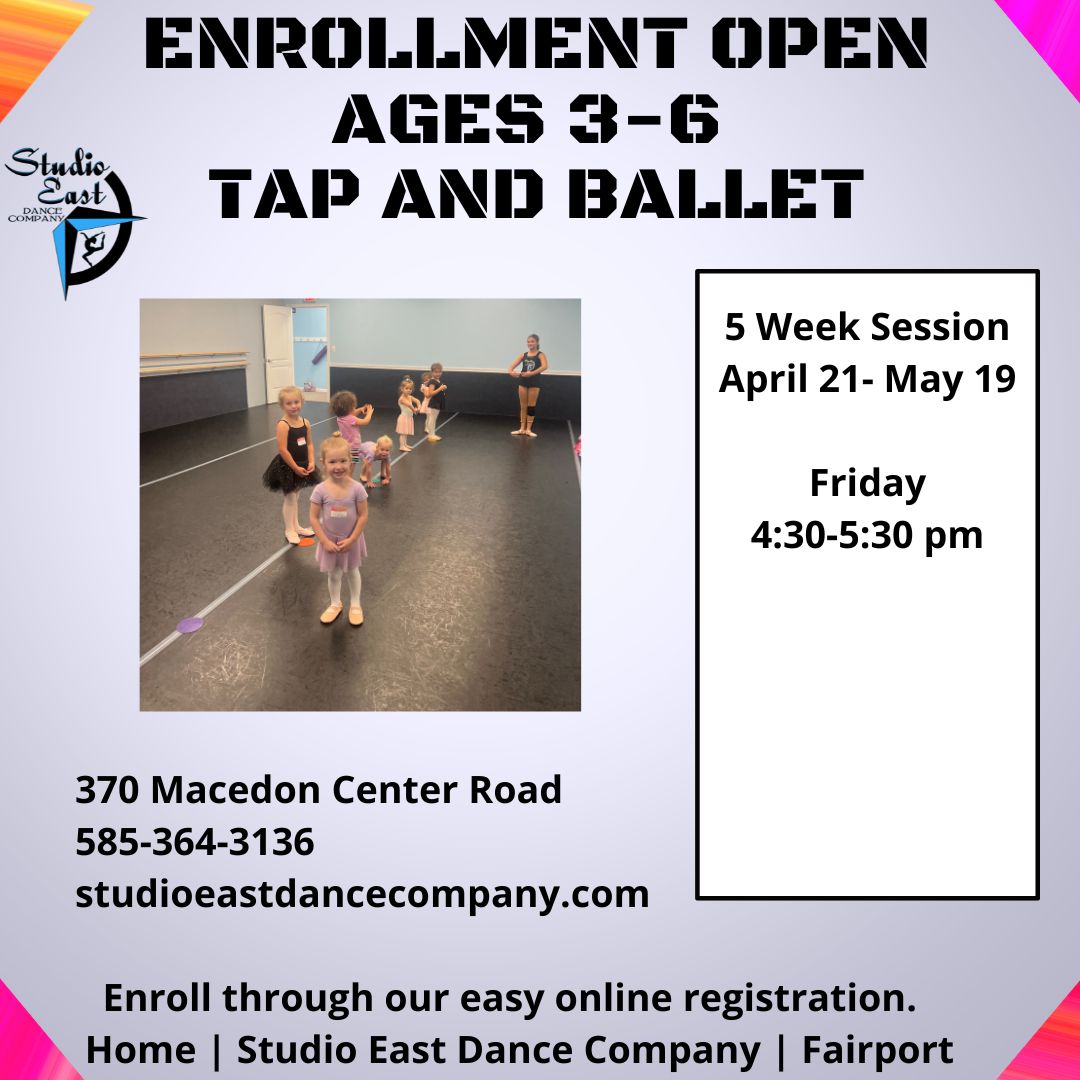 Tots 1&2 Tap and Ballet | Kids Out and About Rochester
